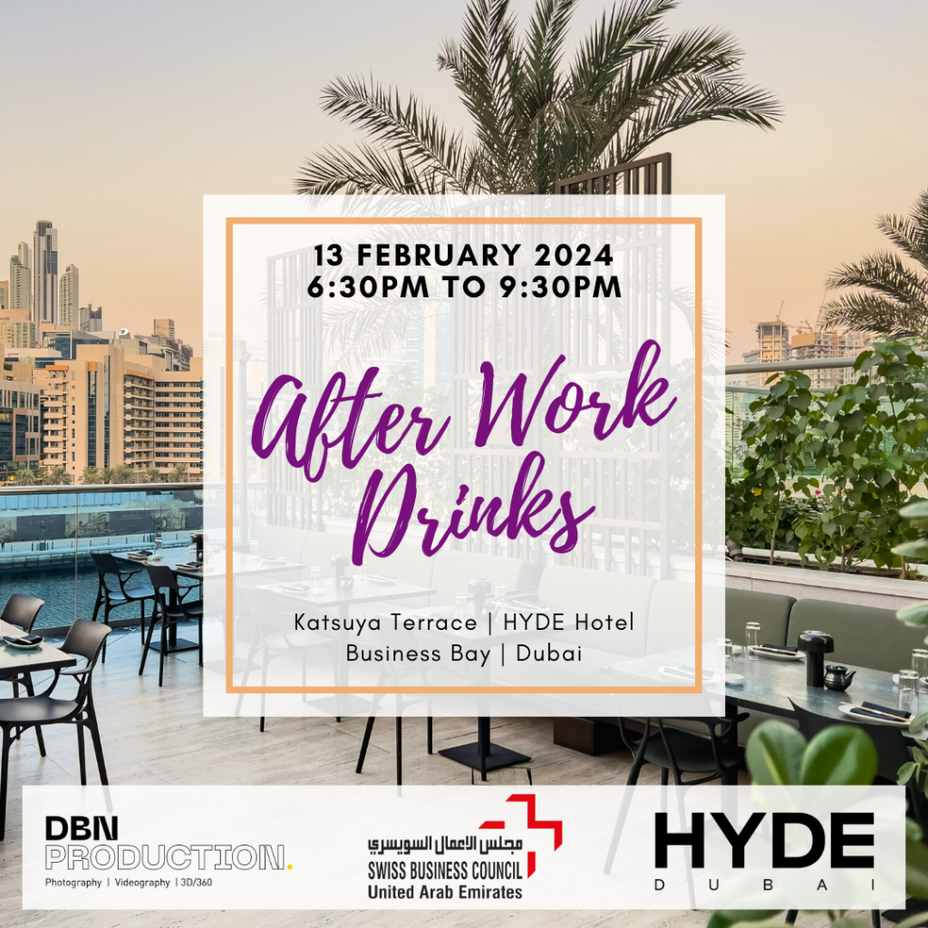 SBC After Work Drinks DUBAI – February 2024 - Swiss Business Council